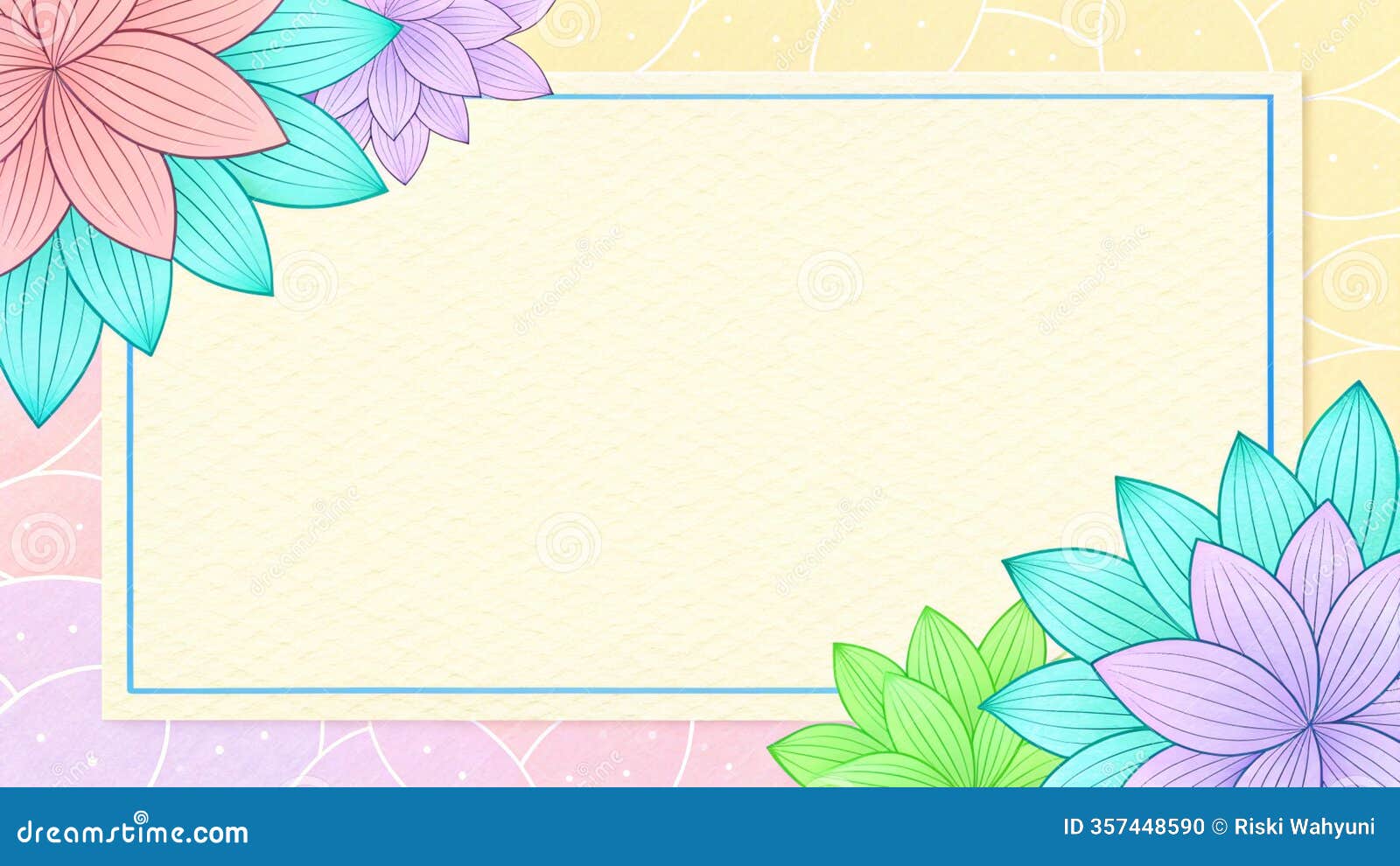 Minimalist Border Design with Paper Texture and Pastel Dream Palette ...