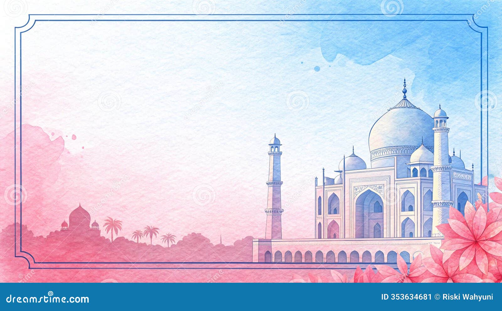 Minimalist Border Design with Paper Texture and Pastel Dreams Palette ...