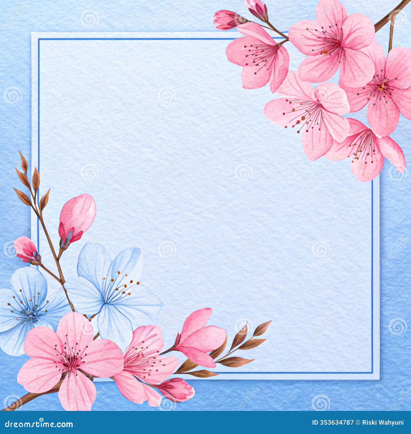 Minimalist Border Design with Paper Texture and Pastel Dreams Palette ...