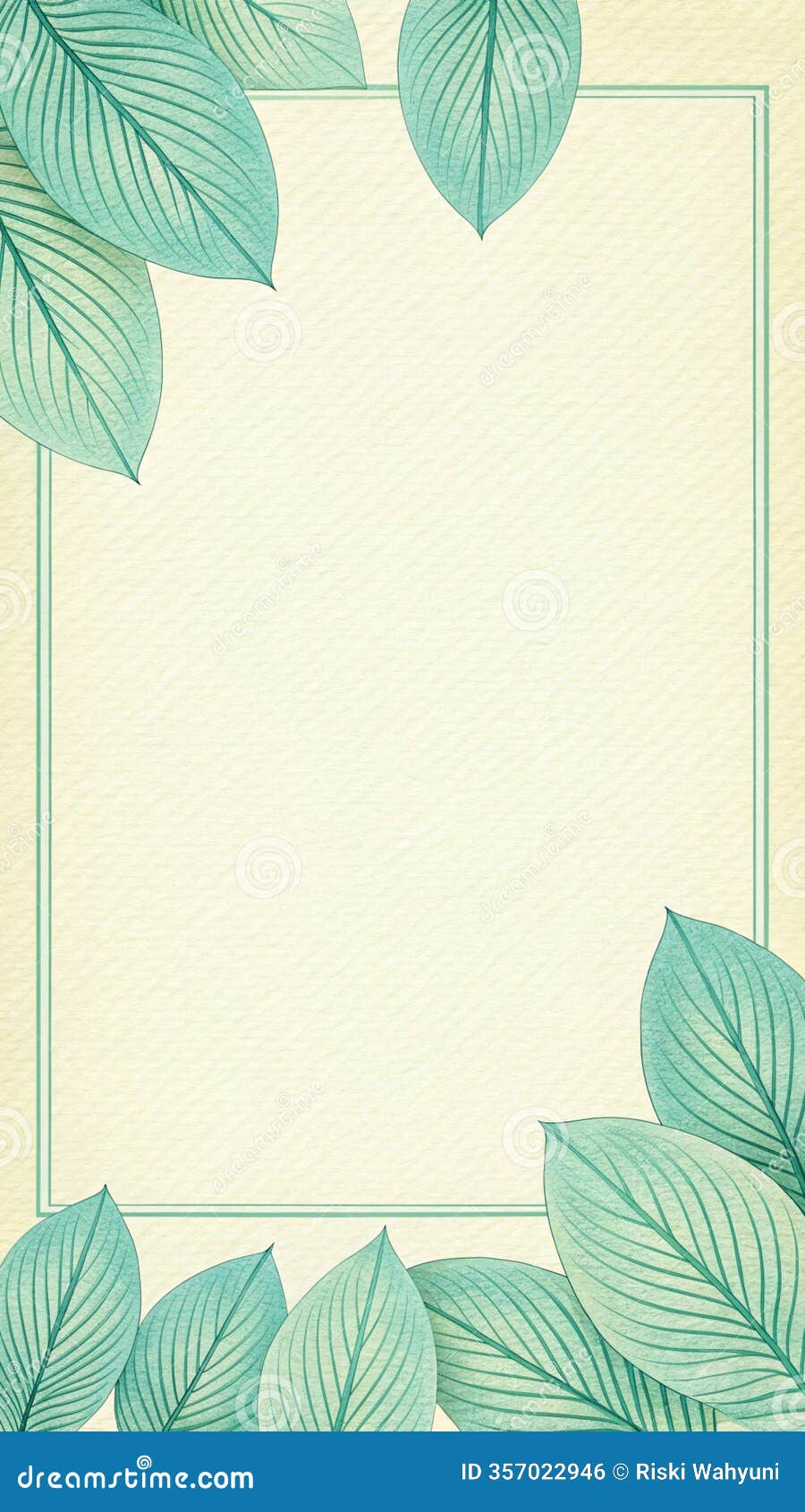 Minimalist Border Design with Paper Texture and Sage Garden Palette ...