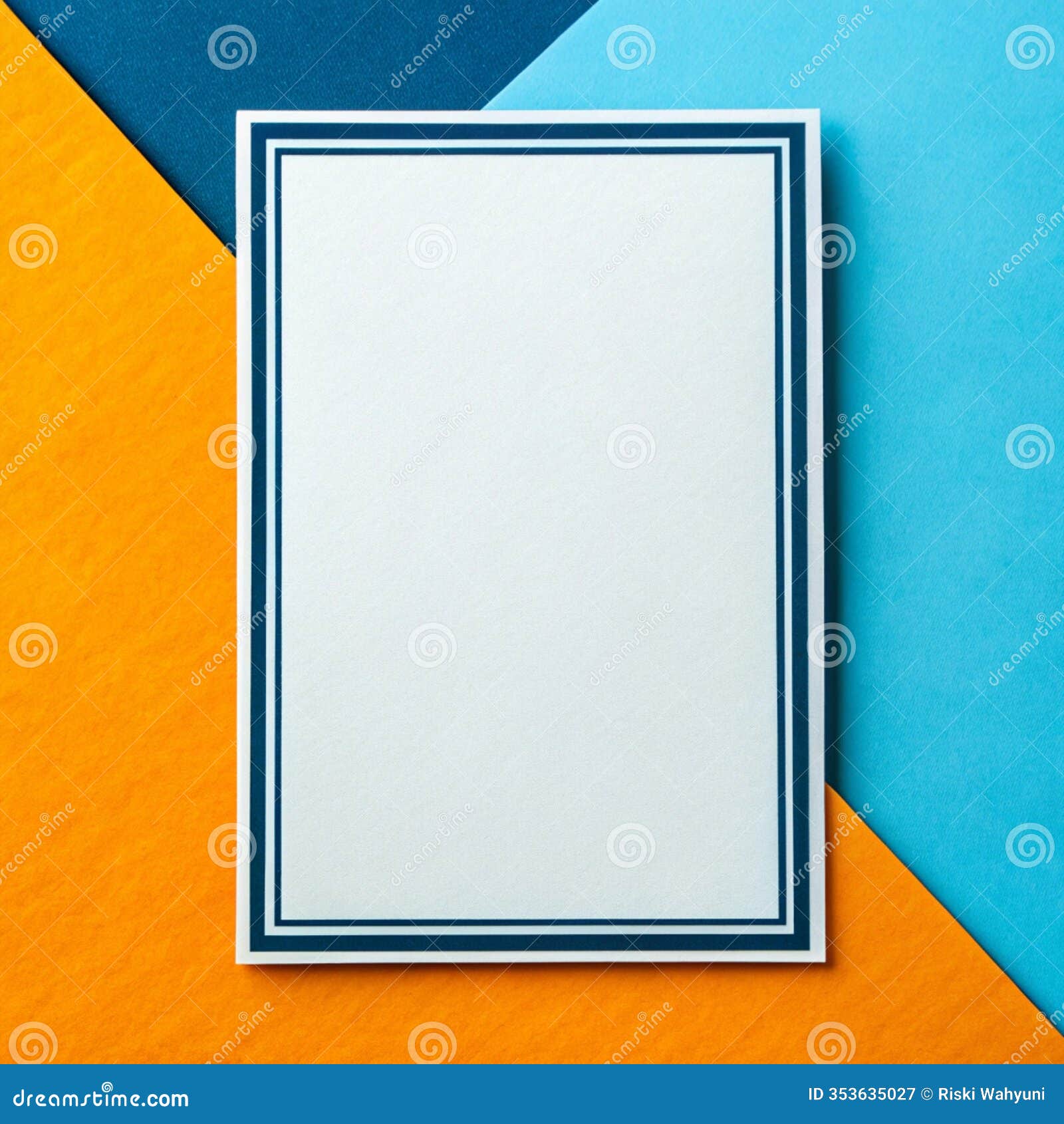 Minimalist Border Design with Paper Texture and Sunset Over the Ocean ...