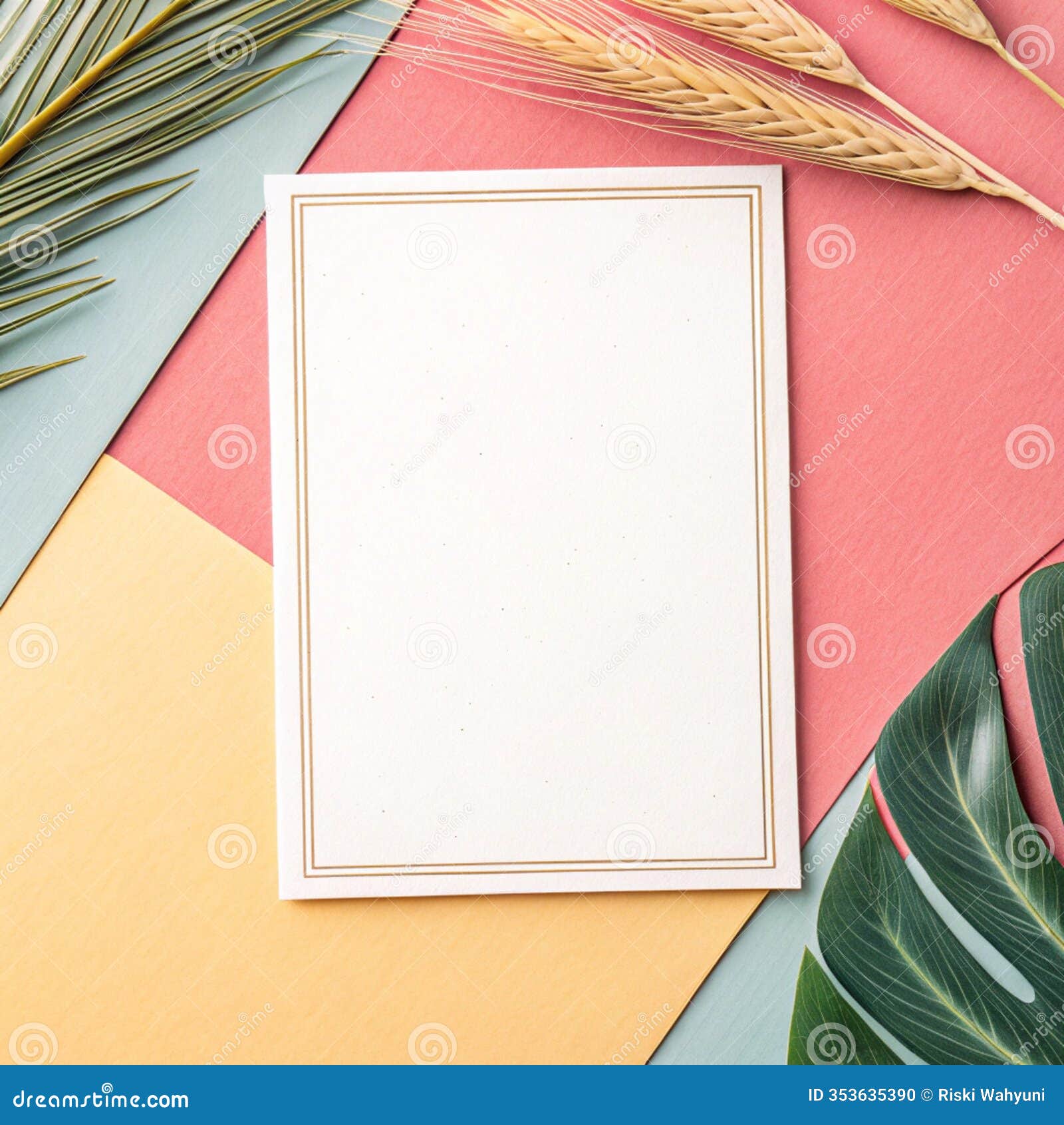 Minimalist Border Design with Paper Texture and Warm and Cozy Palette ...