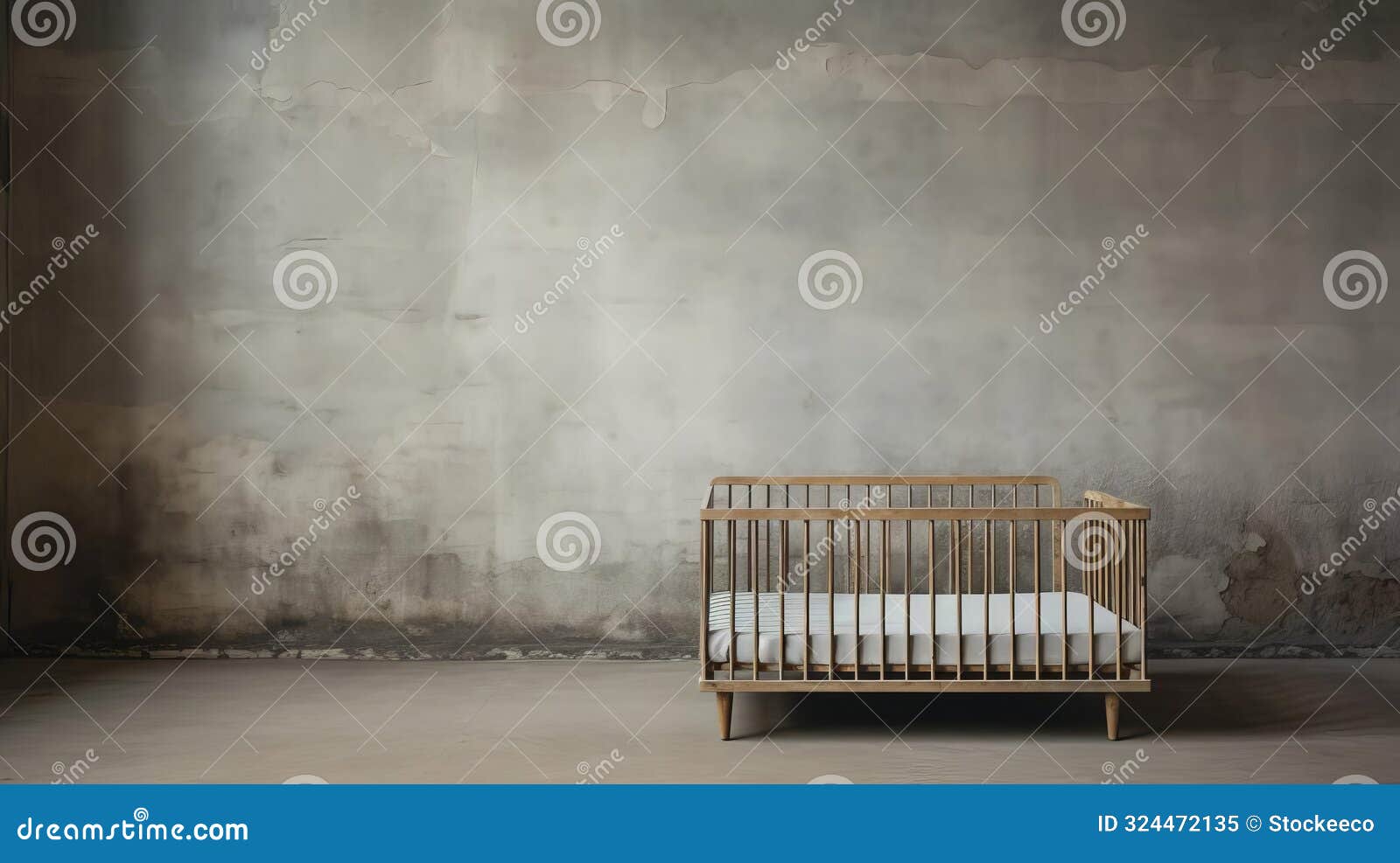 Minimalist Brutalist Environment Editorial Photography of a Cot Stock ...