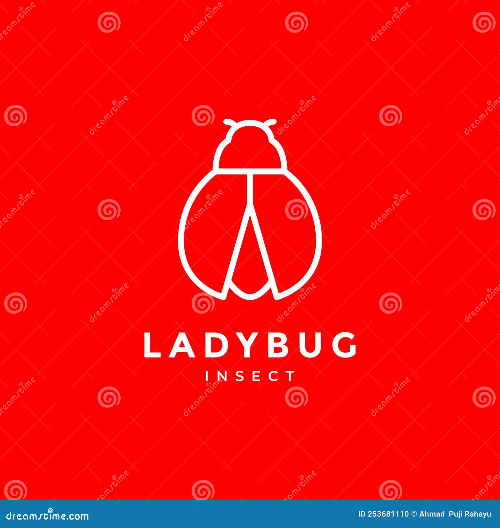 Minimalist Bug Insect Logo Design Stock Vector - Illustration of modern ...