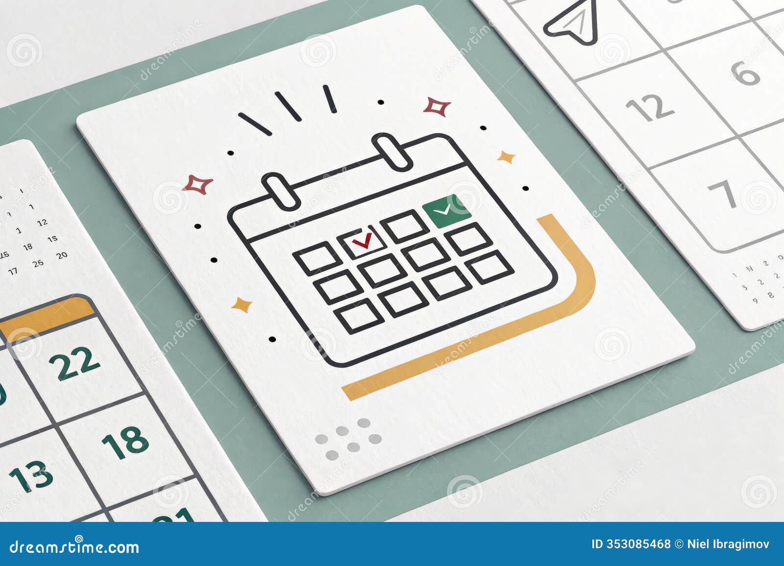 Tick Marks On The Clock Face Show The Progression Of Time With Each ...