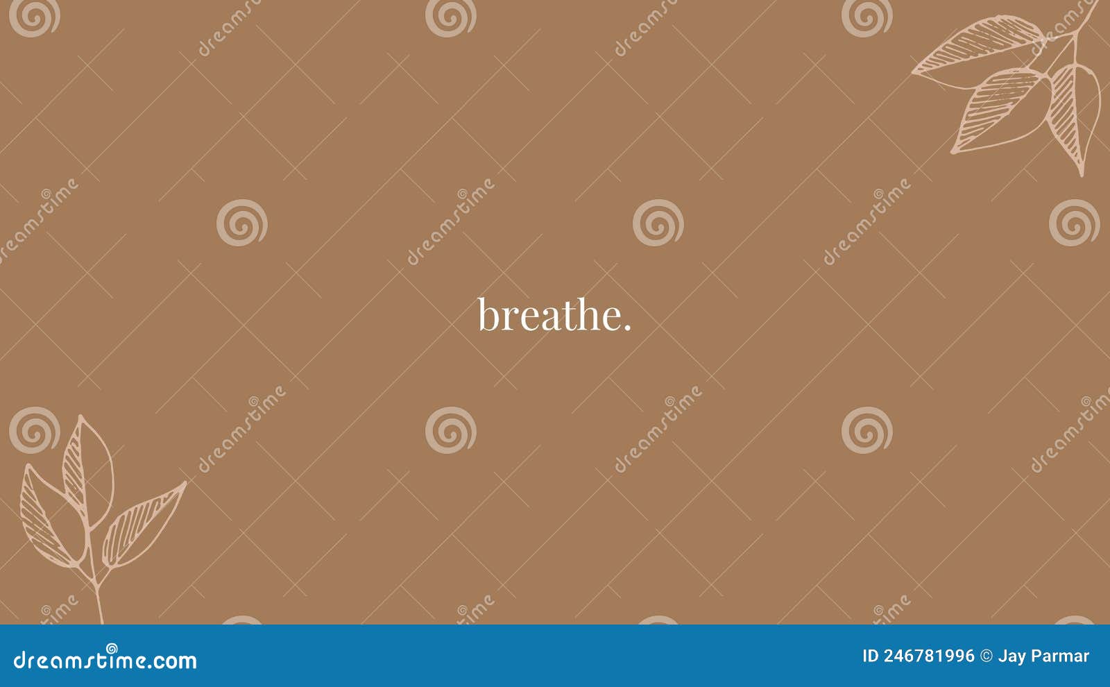 Minimalist and Calm Desktop Wallpaper Stock Illustration - Illustration ...