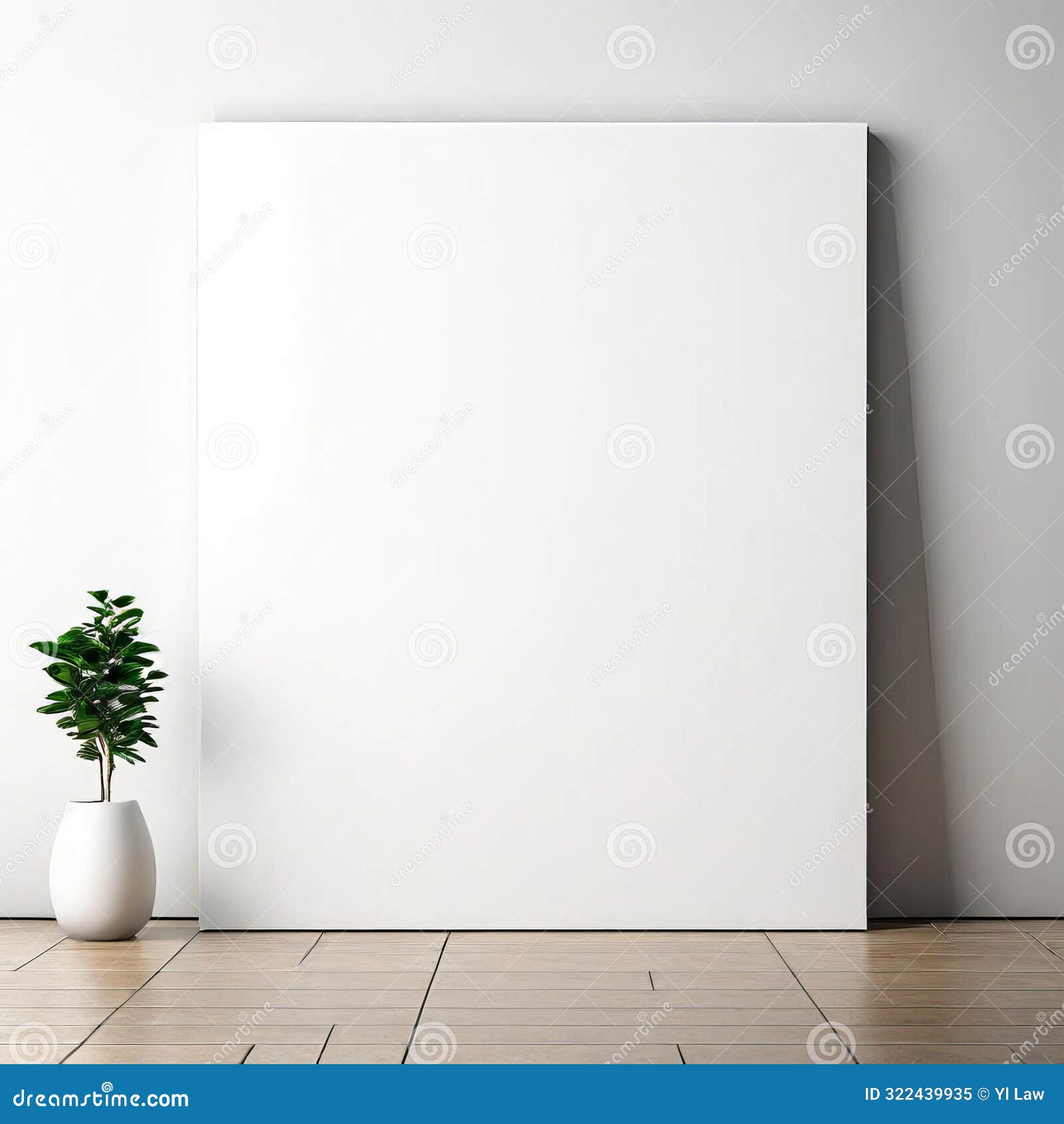 The Minimalist Canvas Mockup Illustration Stock Illustration ...