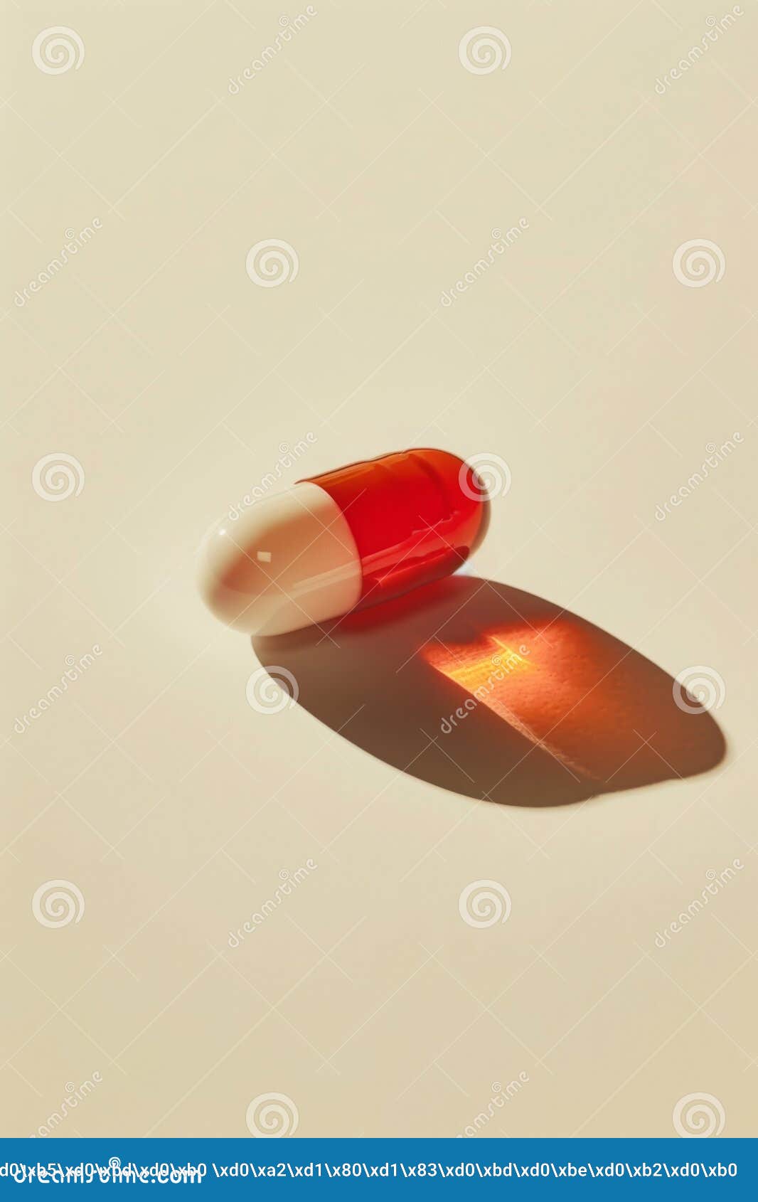 Minimalist Capsule with Shadow, a Stark Symbol of Modern Medicine ...