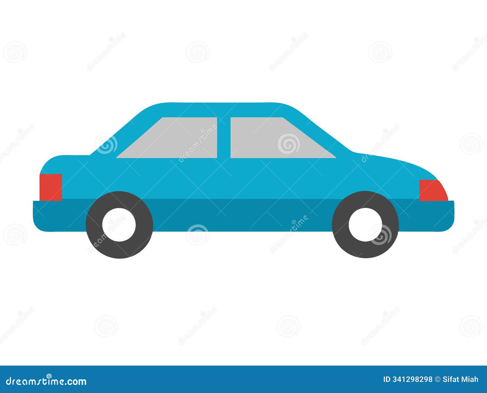 Minimalist Car Vector on White Background Stock Vector - Illustration ...