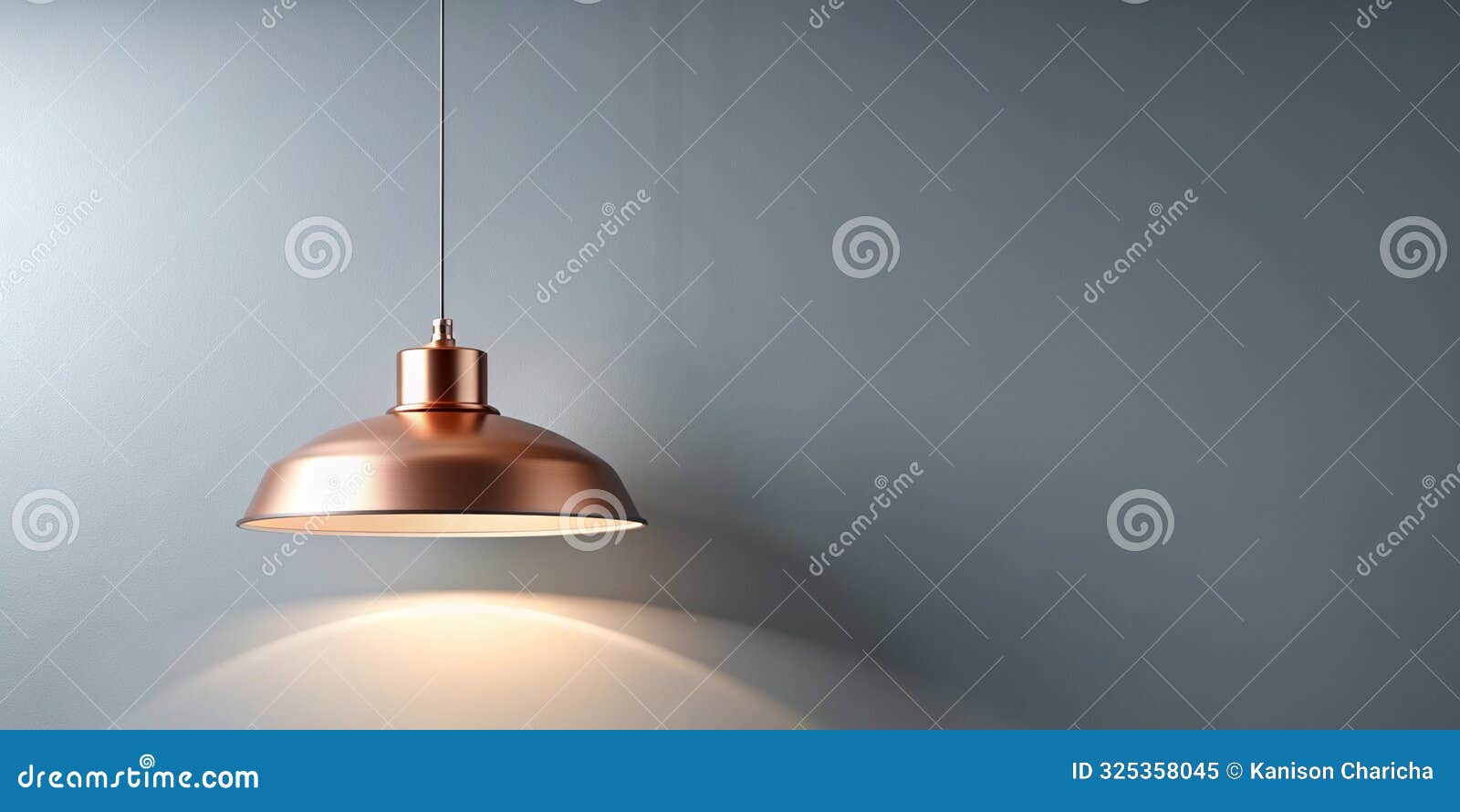 Minimalist Ceiling Hanging Lamp Front Elevation Isolated on Background ...
