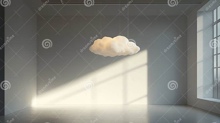 A Minimalist Ceiling Light that Mimics the Look of a Soft Cloud Stock ...