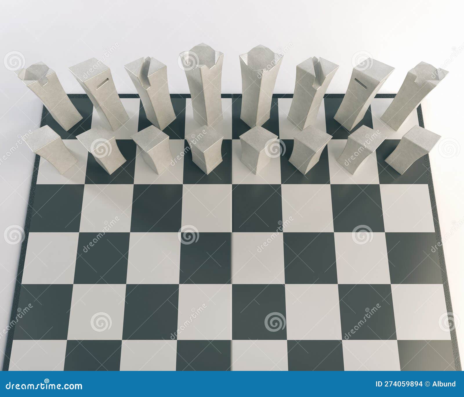 Minimalist Chess Board Setup Stock Illustration - Illustration of ...