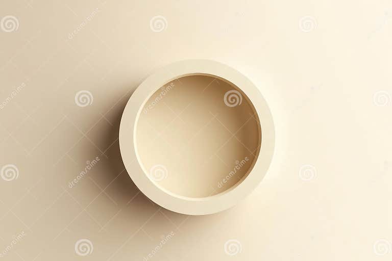 Minimalist Circular Structure Against a Plain Background Highlighting ...