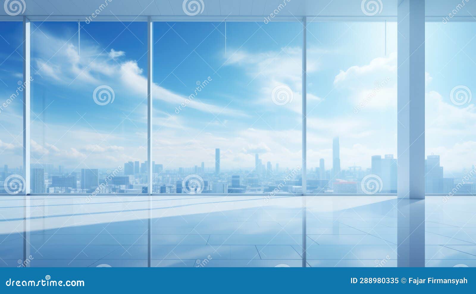 Minimalist Cityscape Background for Business Stock Illustration ...