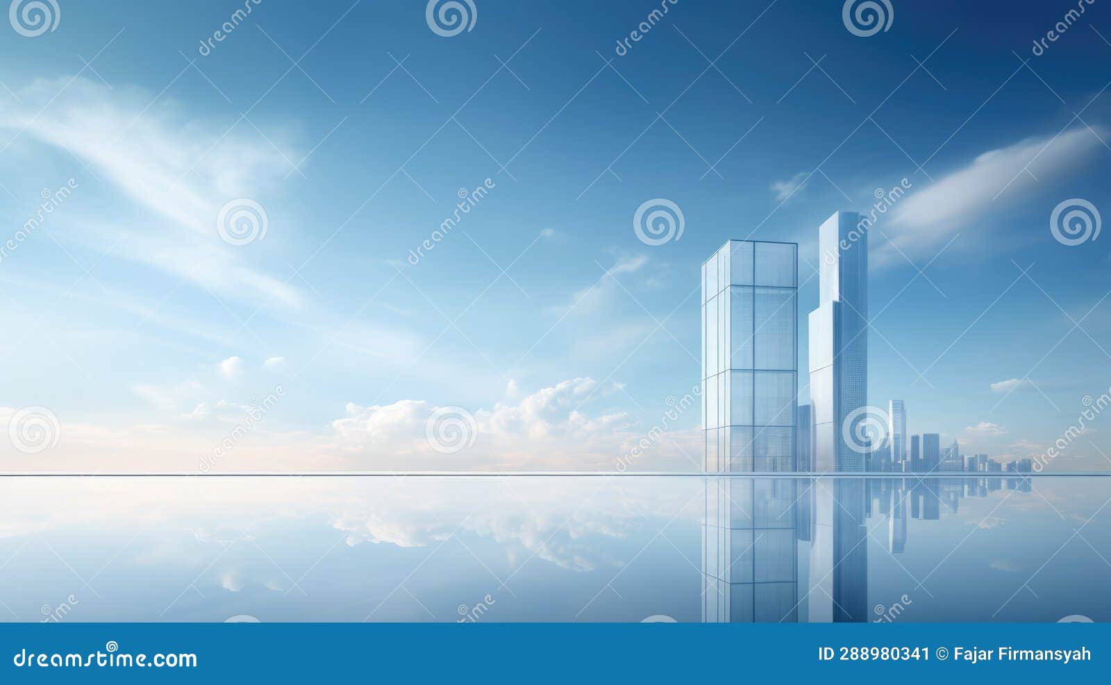Minimalist Cityscape Background for Business. Ai Generated Stock ...