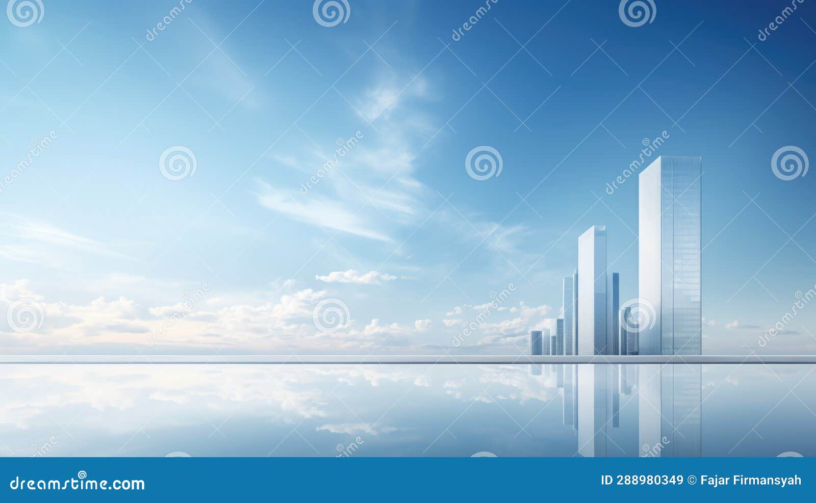 Minimalist Cityscape Background for Business Stock Illustration ...