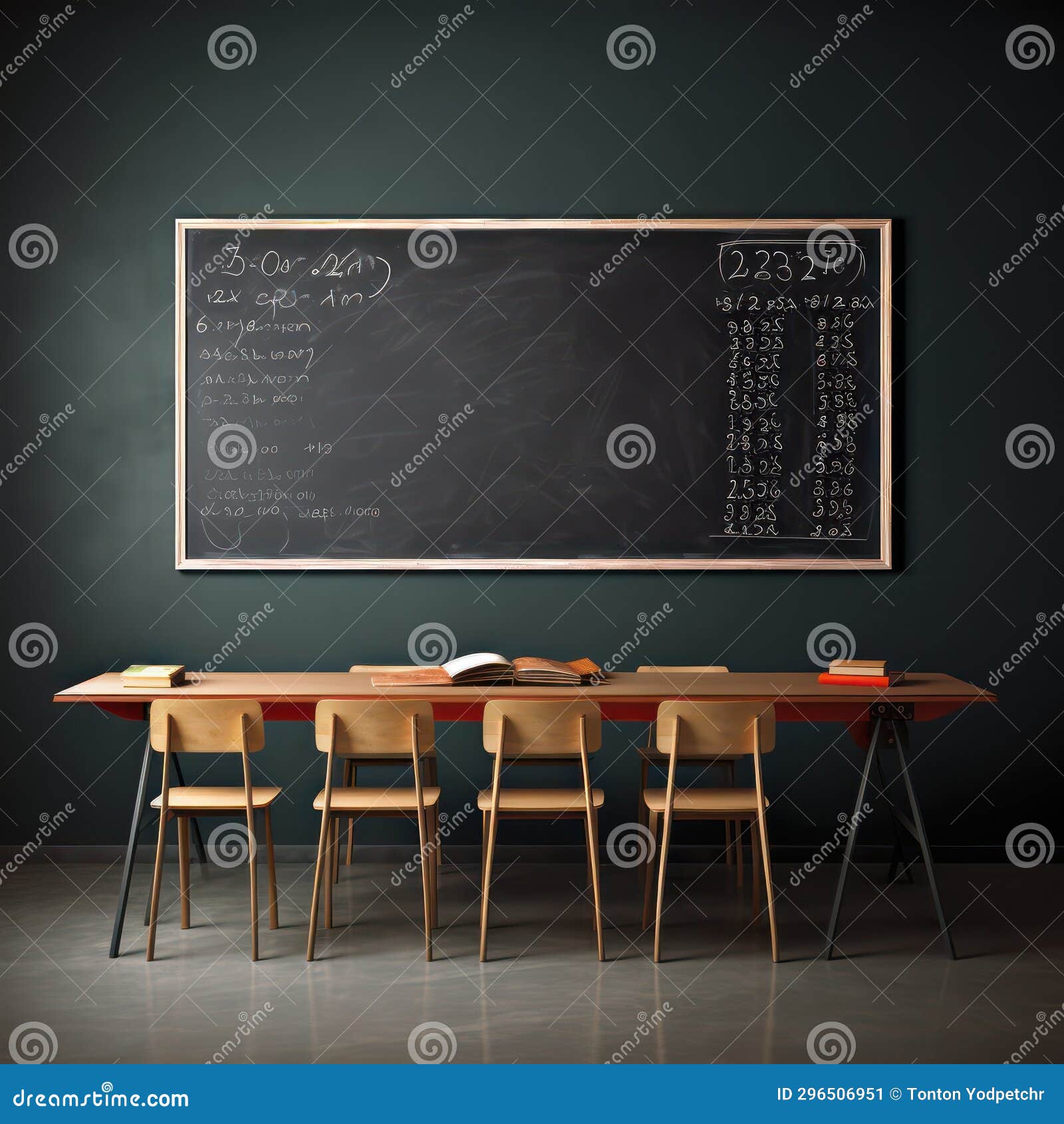 Minimalist Classroom Layout with Soft Evening Lighting, Ai Generated ...