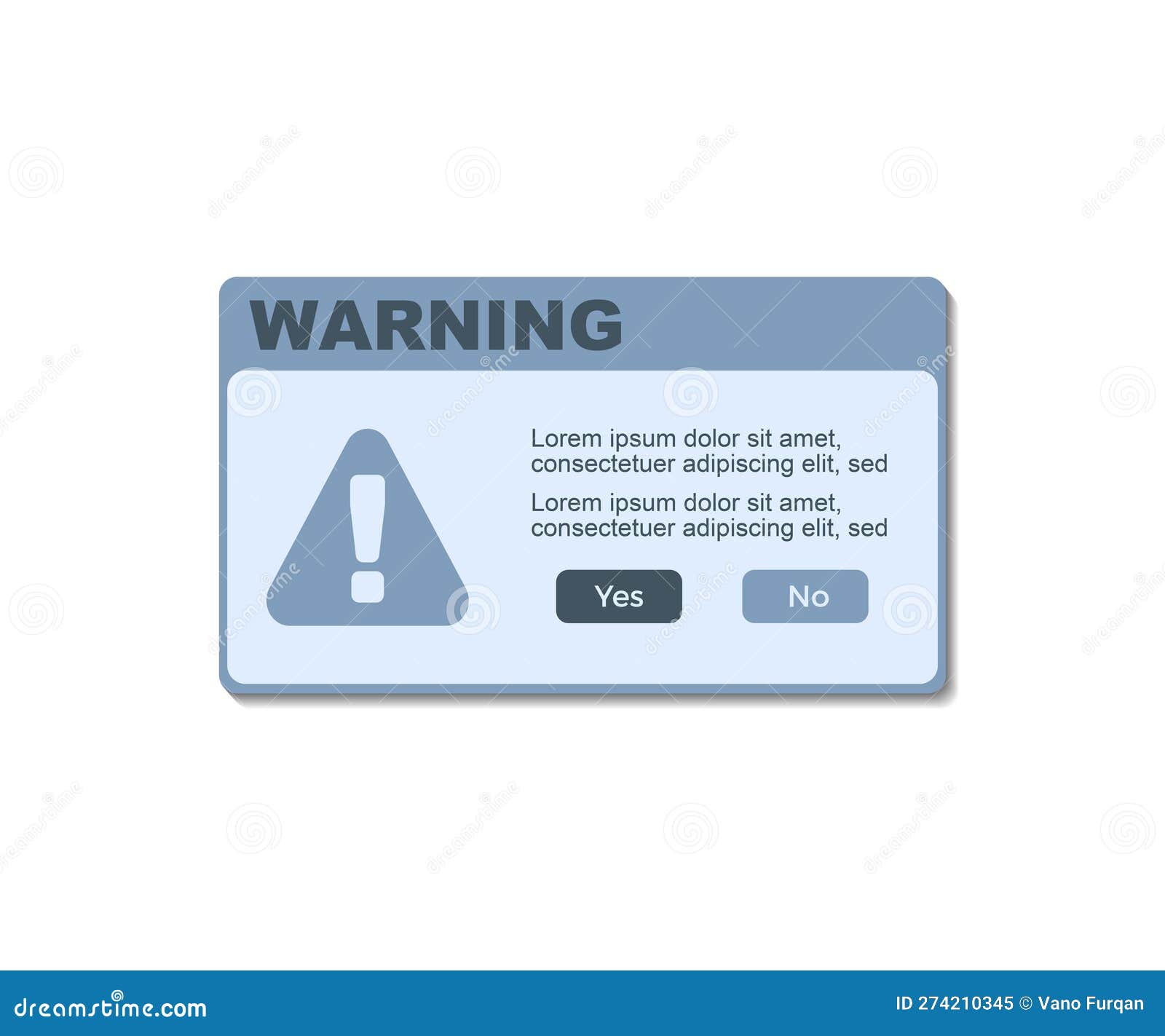 Minimalist Clean Warning Pop Up Template Flat Design Stock Vector ... Minimalist Clean Warning Pop Up Template Flat Design Stock Vector ...