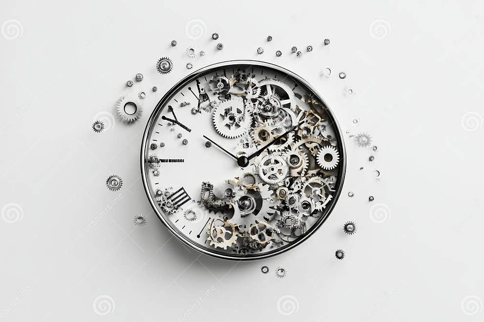 Efficient Time Management Clock Illustration Stock Illustration ...