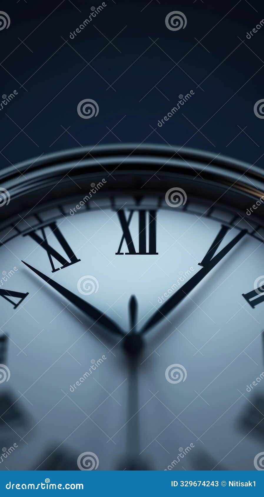 Minimalist Clock Showing Midnight New Year Concept Stock Illustration ...