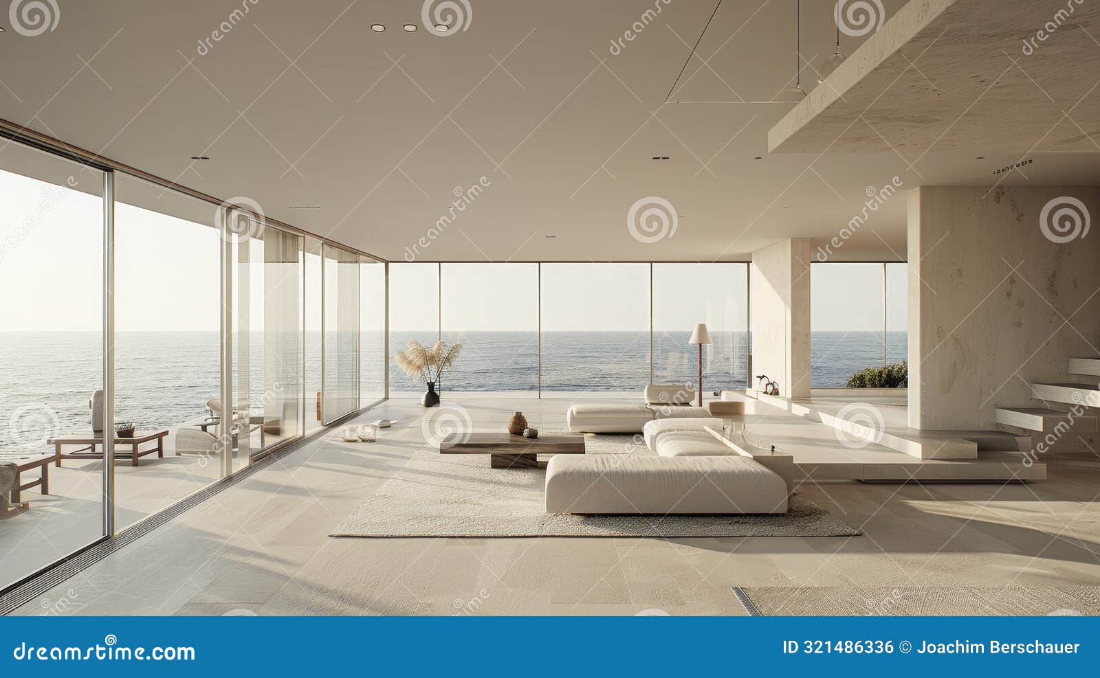 Minimalist Coastal Villa with Open Layout, Expansive Windows, and ...