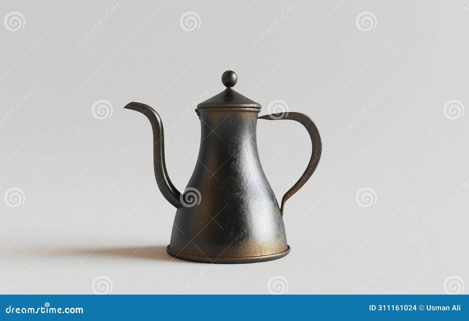 Minimalist Coffee Pot for Brewing on White Background Stock Photo ...
