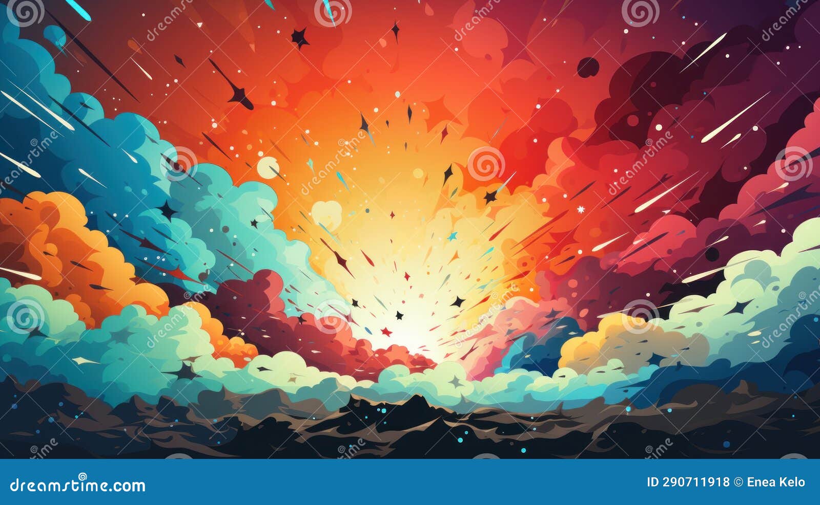 Minimalist Comic Book Background Stock Illustration - Illustration of ...