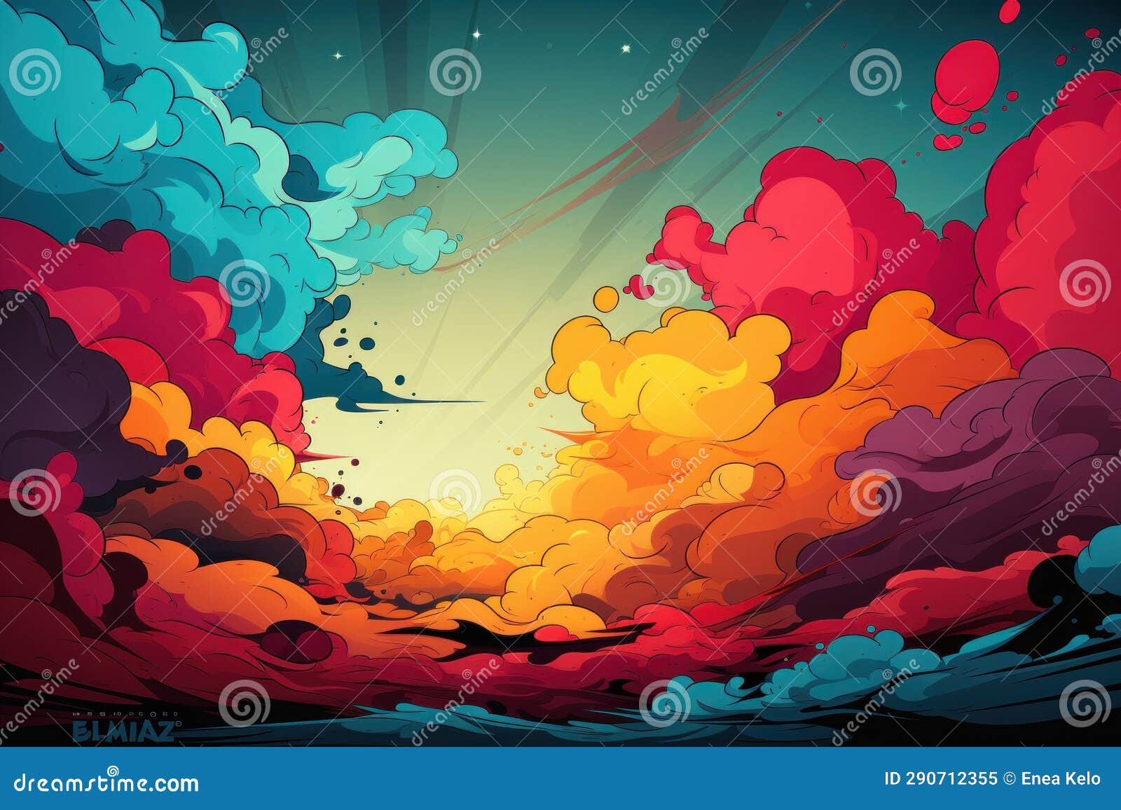 Minimalist Comic Book Background Stock Illustration - Illustration of ...