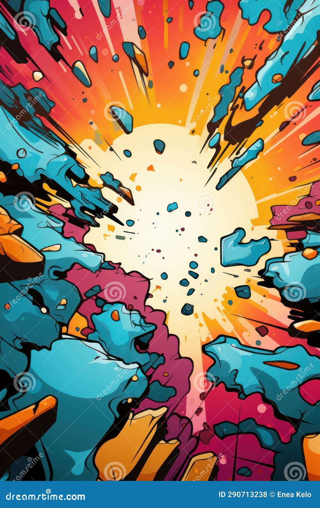 Minimalist Comic Book Background Stock Illustration - Illustration of ...