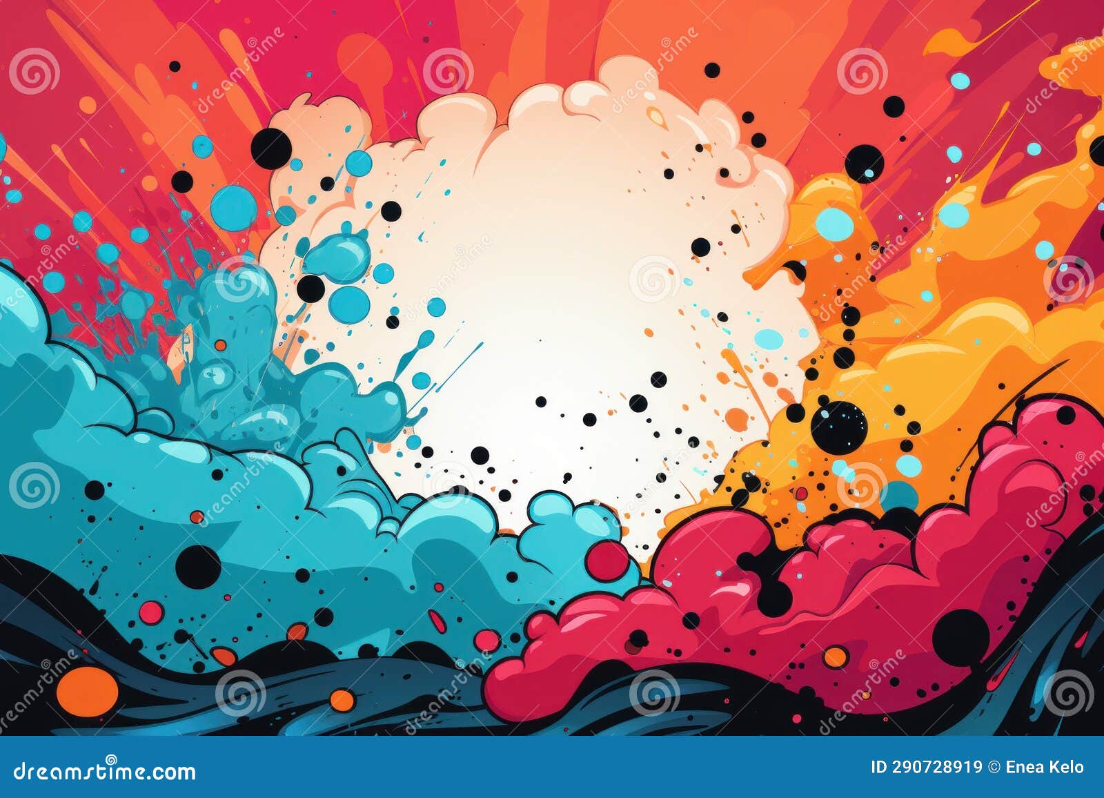 Minimalist Comic Book Background Stock Illustration - Illustration of ...