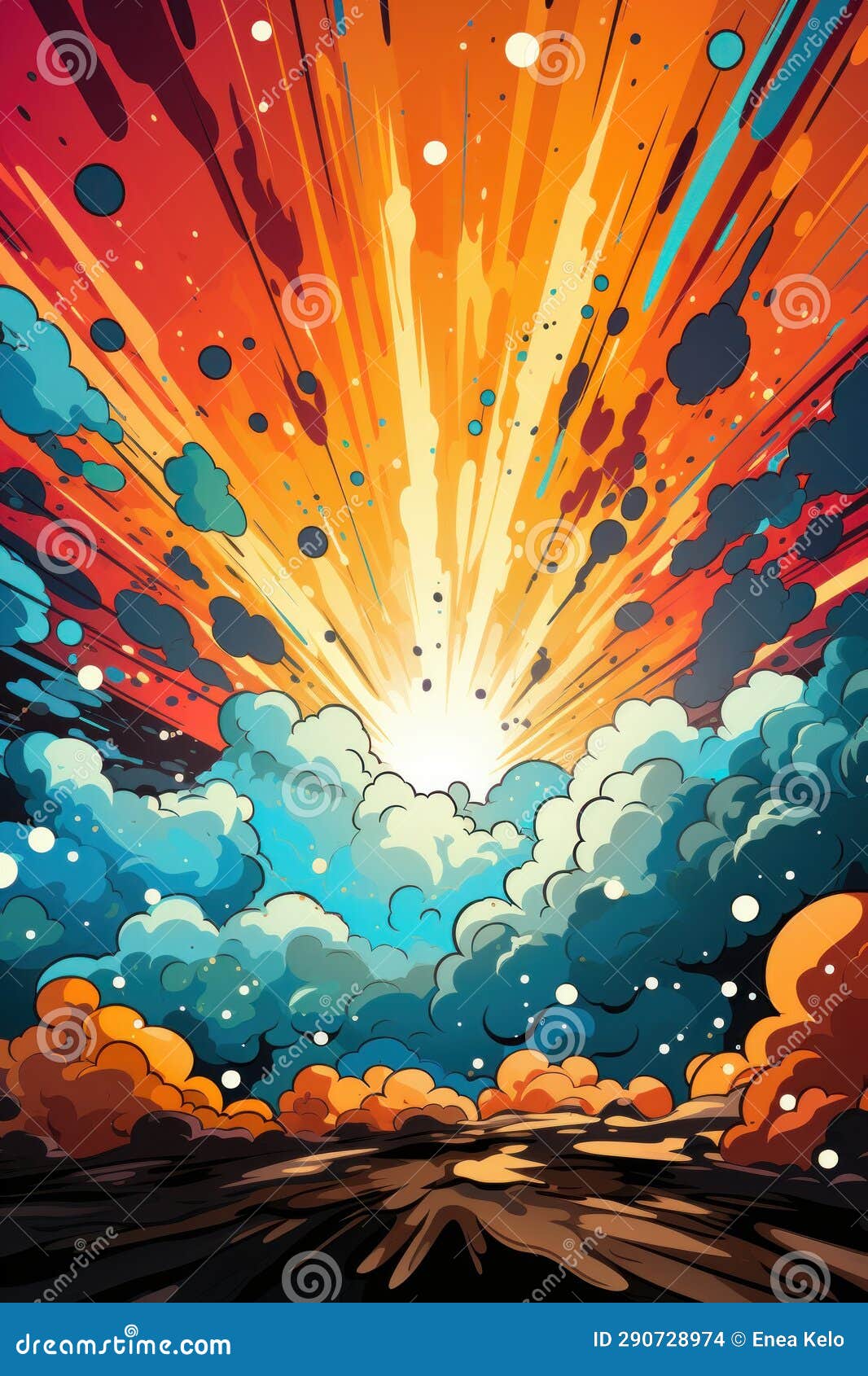 Minimalist Comic Book Background Stock Illustration - Illustration of ...