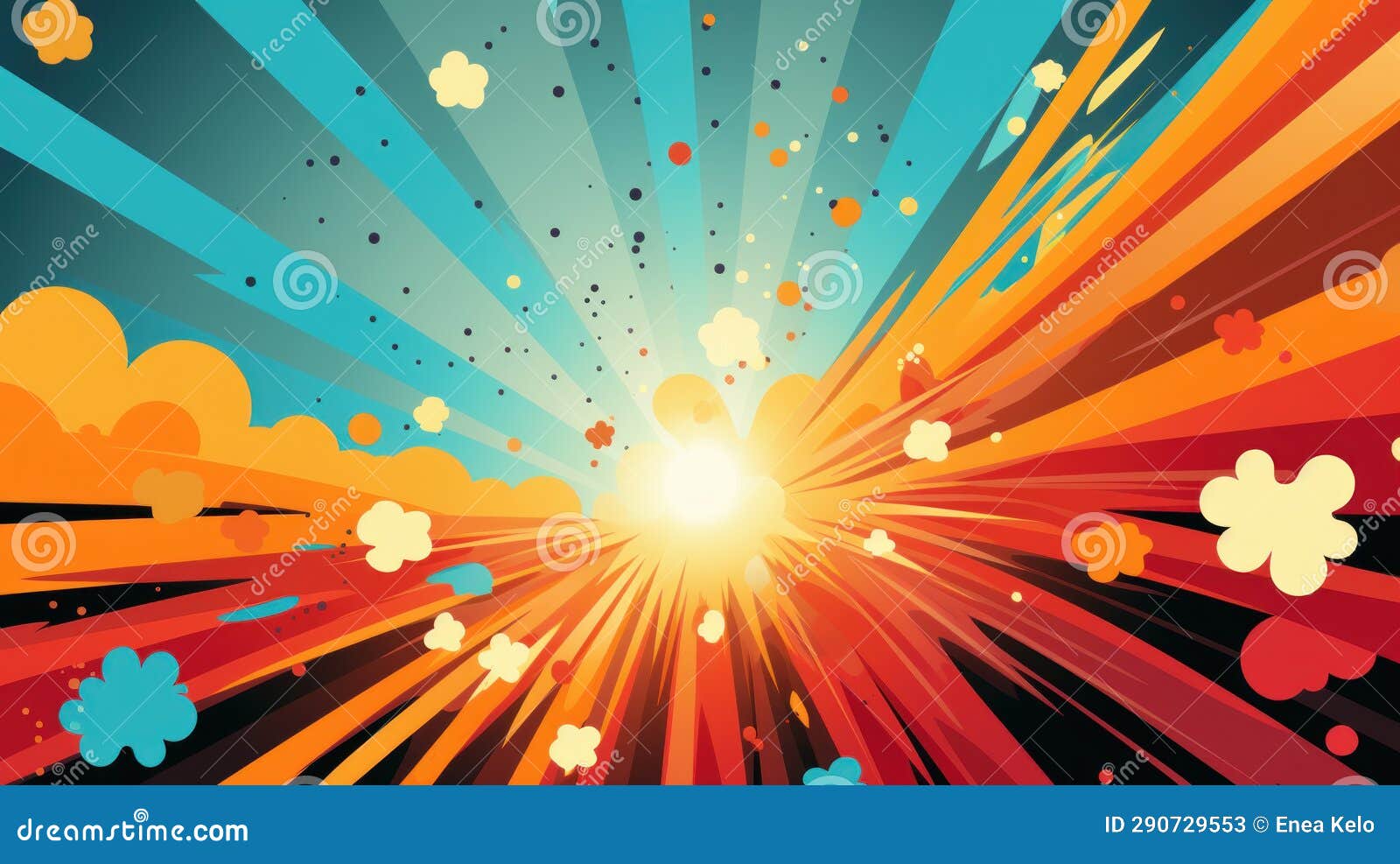 Minimalist Comic Book Background Stock Illustration - Illustration of ...