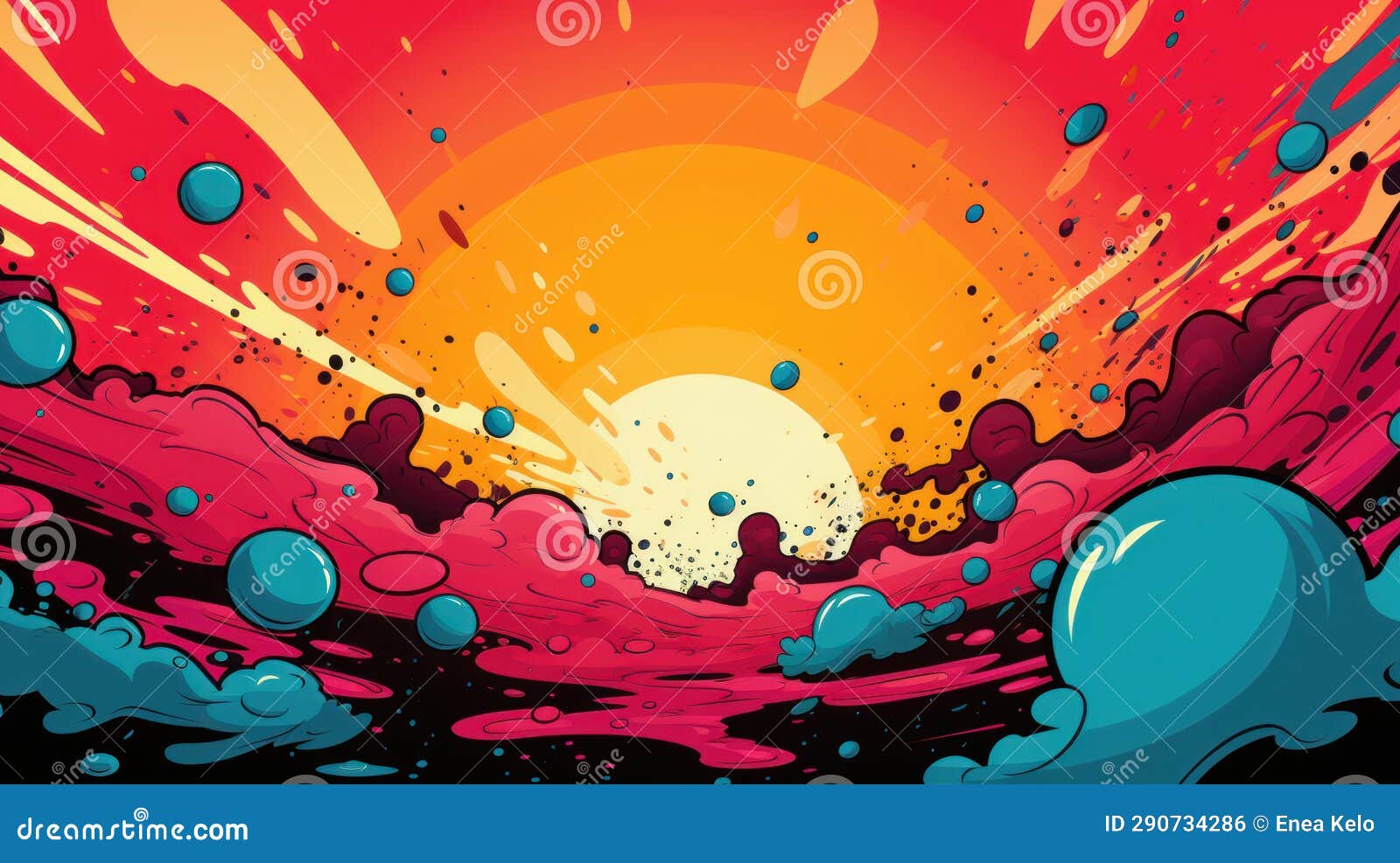 Minimalist Comic Book Background Stock Illustration - Illustration of ...