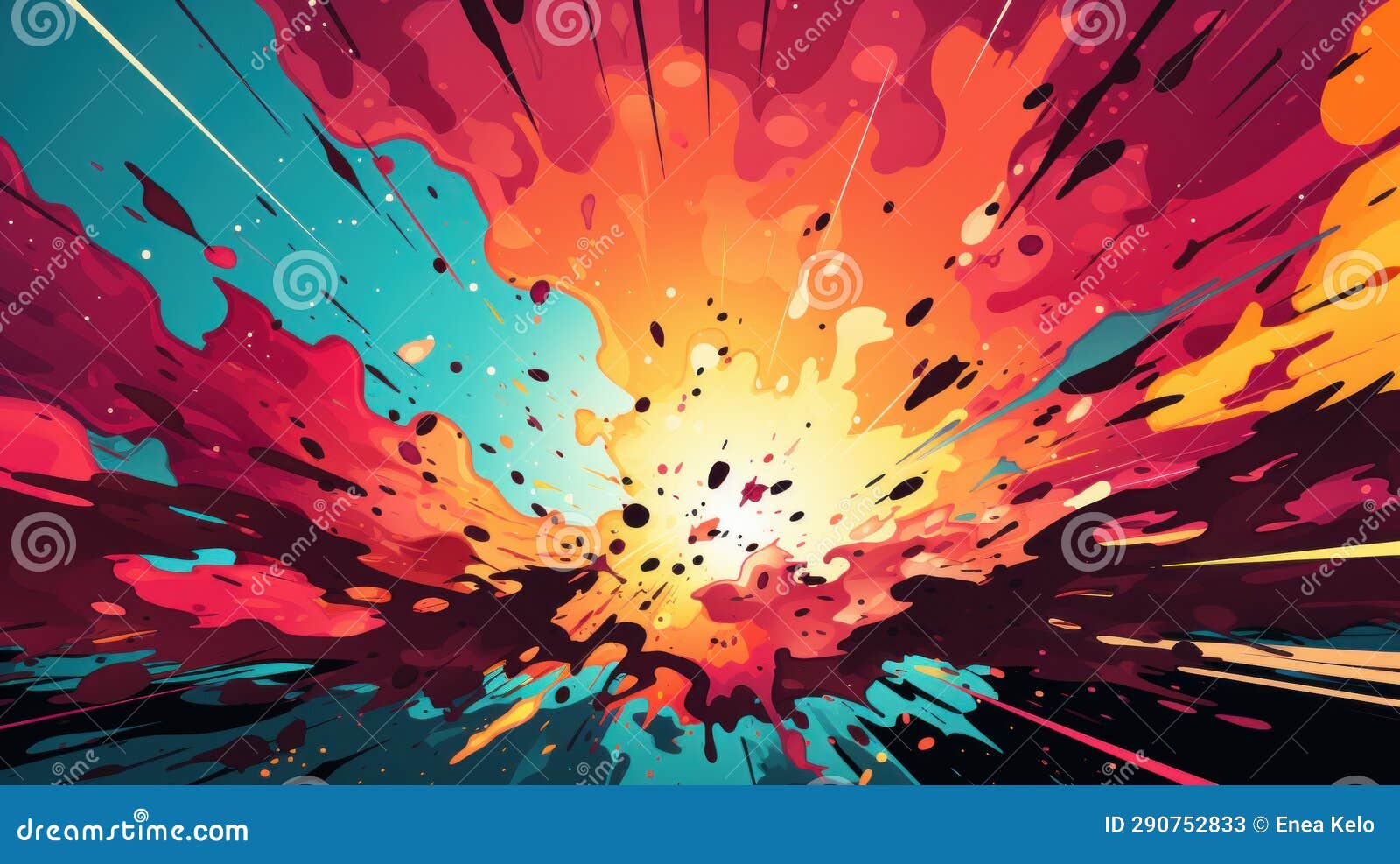 Minimalist Comic Book Background Stock Illustration - Illustration of ...