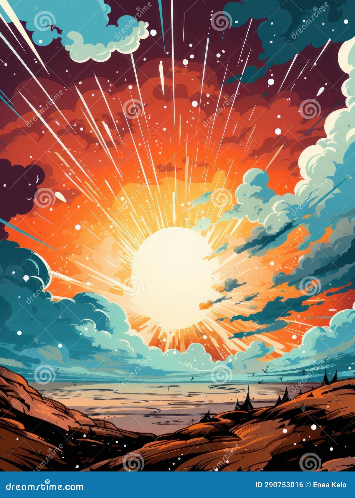 Minimalist Comic Book Background Stock Illustration - Illustration of ...