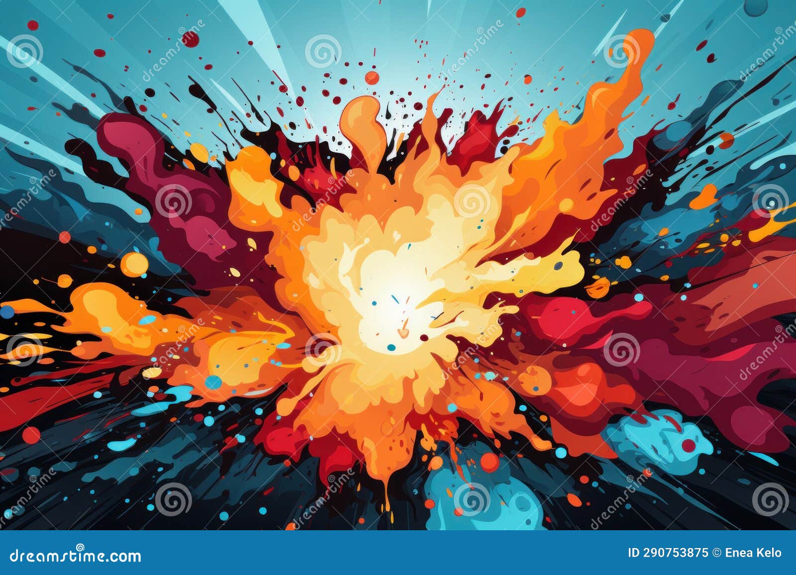 Minimalist Comic Book Background Stock Illustration - Illustration of ...