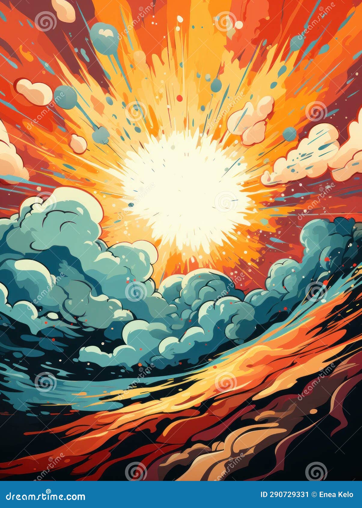 Minimalist Comic Book Background Stock Illustration - Illustration of ...