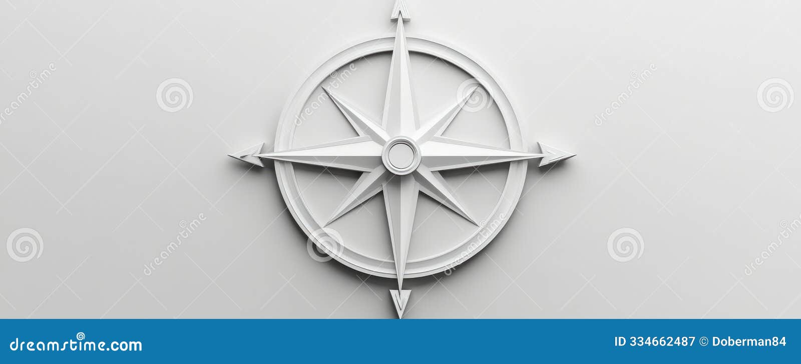 Minimalist Compass Rose Design with Directional Points Symbolizing ...