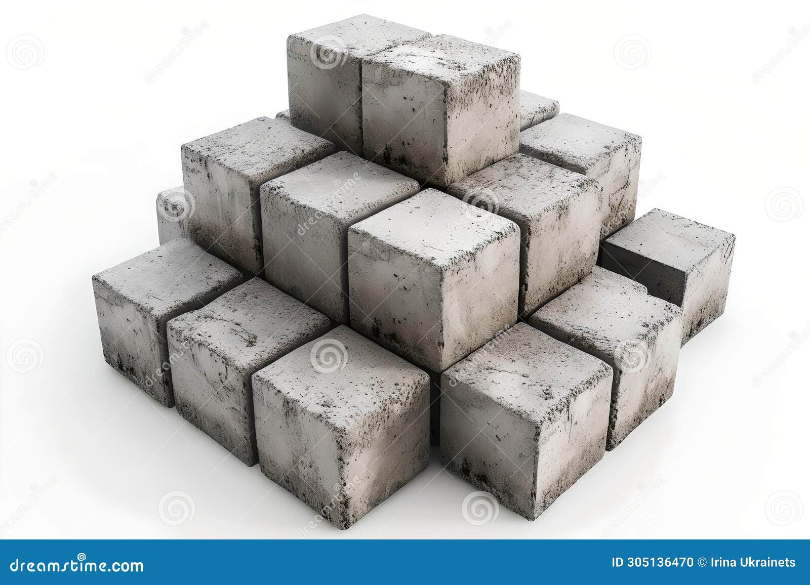 A Stack of Concrete Cubes Creating a Sense of Structure. Ideal for ...