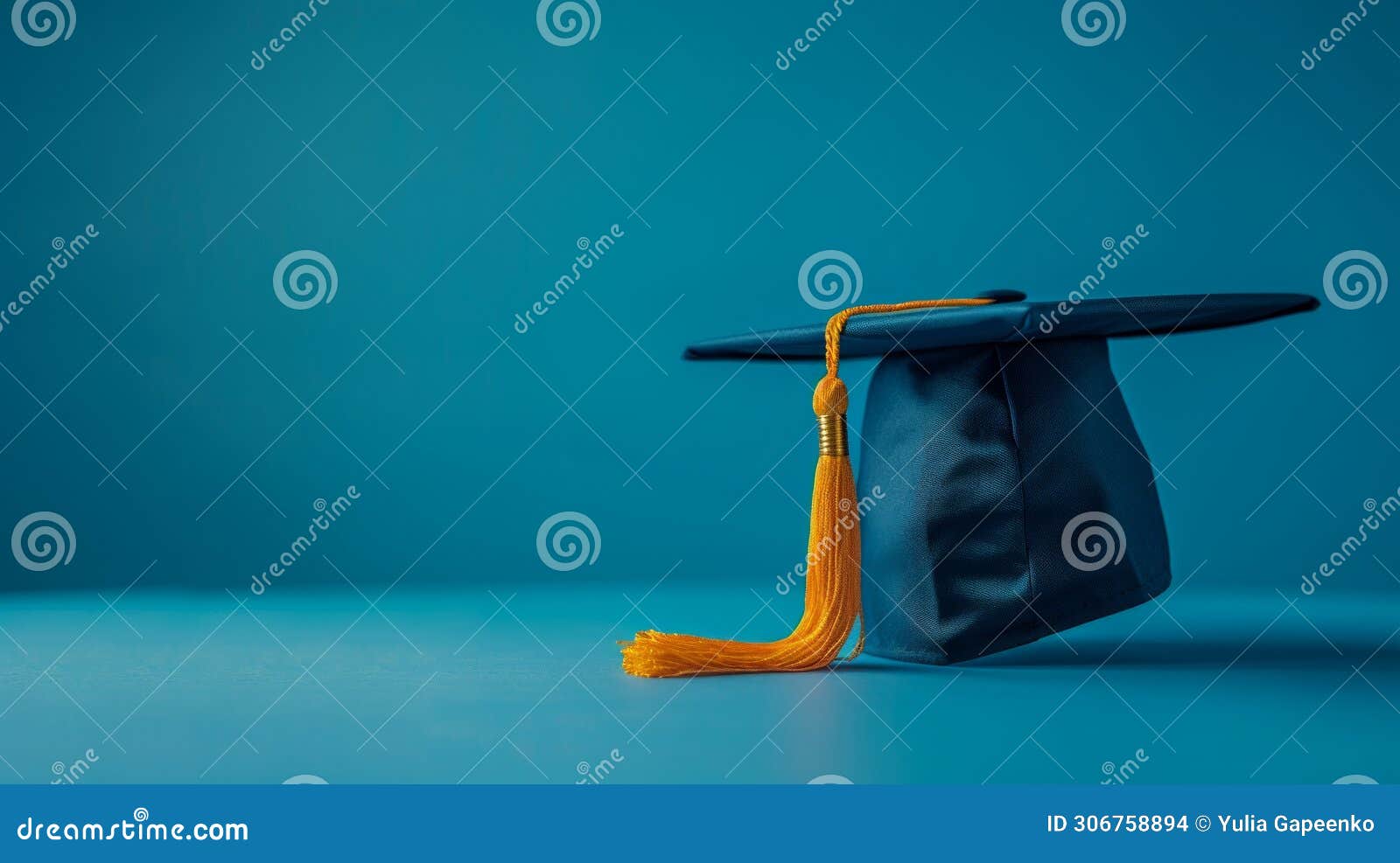A Minimalist Composition Highlighting a Graduation Cap, Symbolizing the ...