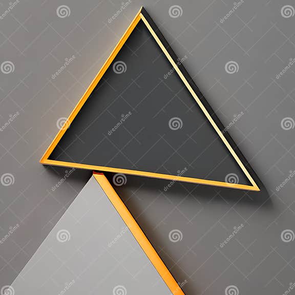 A Minimalist Composition of Intersecting Triangles in Contrasting ...
