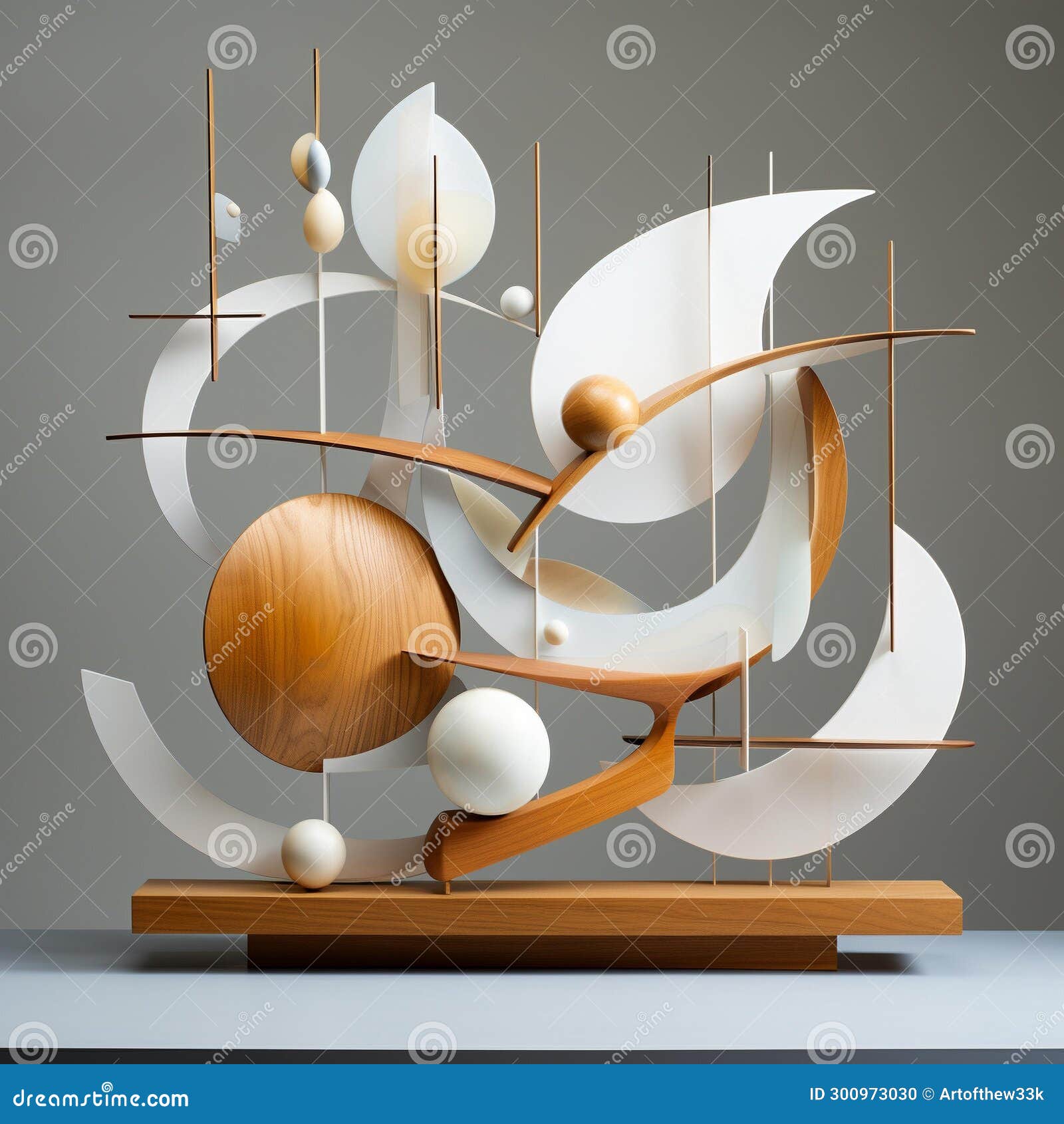 A Minimalist Composition Of Organic Shapes And Forms, With A Focus On ...