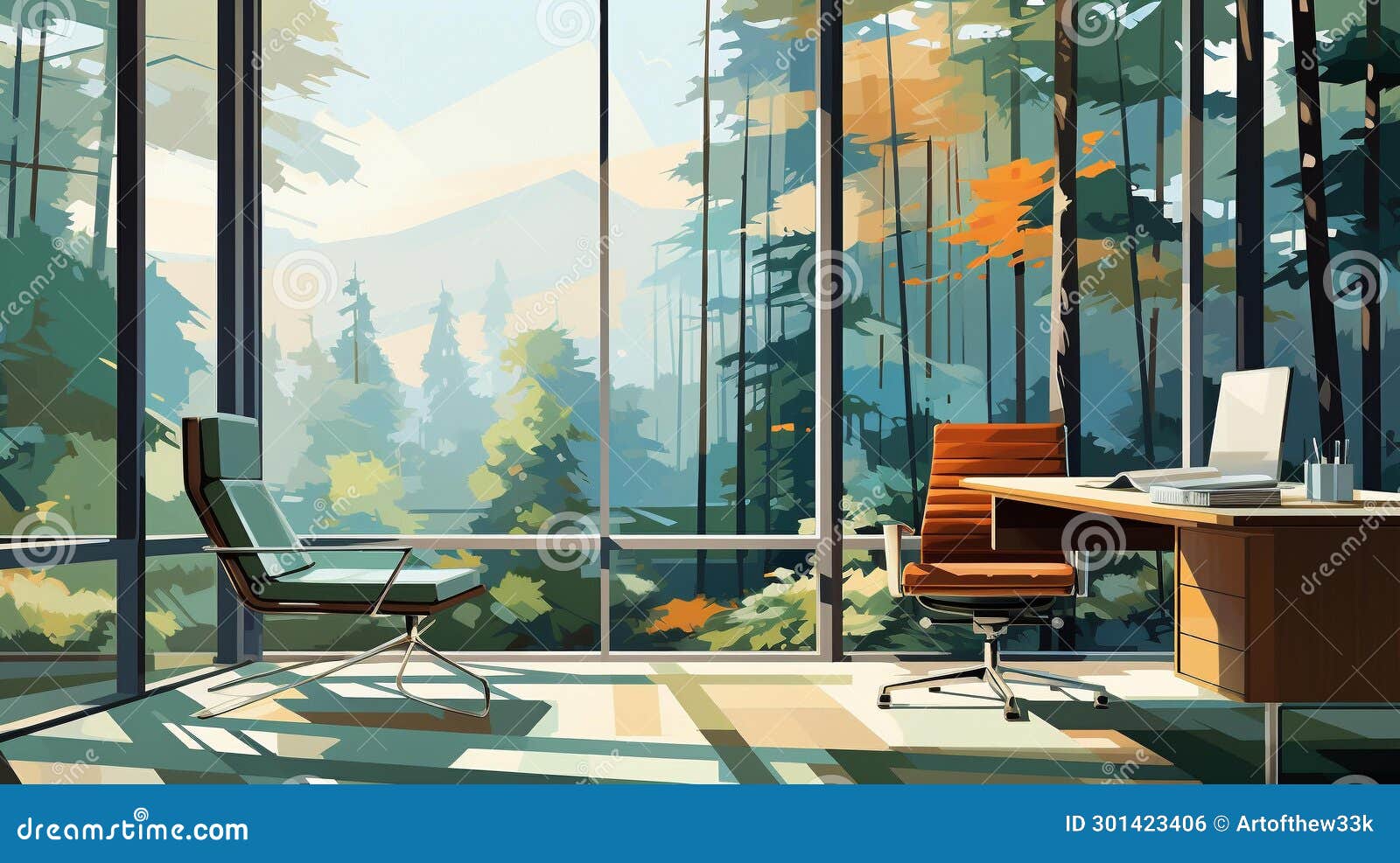 A Minimalist Composition of Simple Geometric Shapes and Clean Lines ...