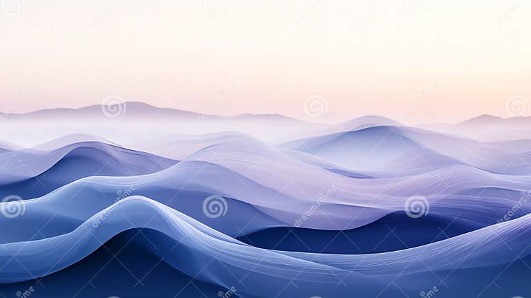 A Minimalist Composition with Soft, Undulating Lines and a Calming ...