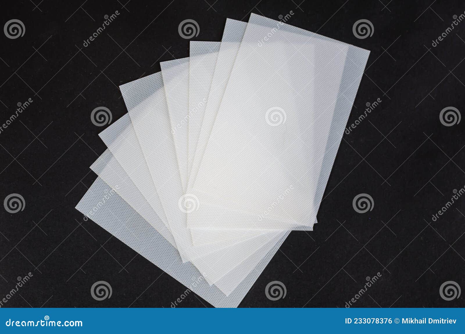 Minimalist Composition with White Plastic Sheets. Rectangular Te Stock ...