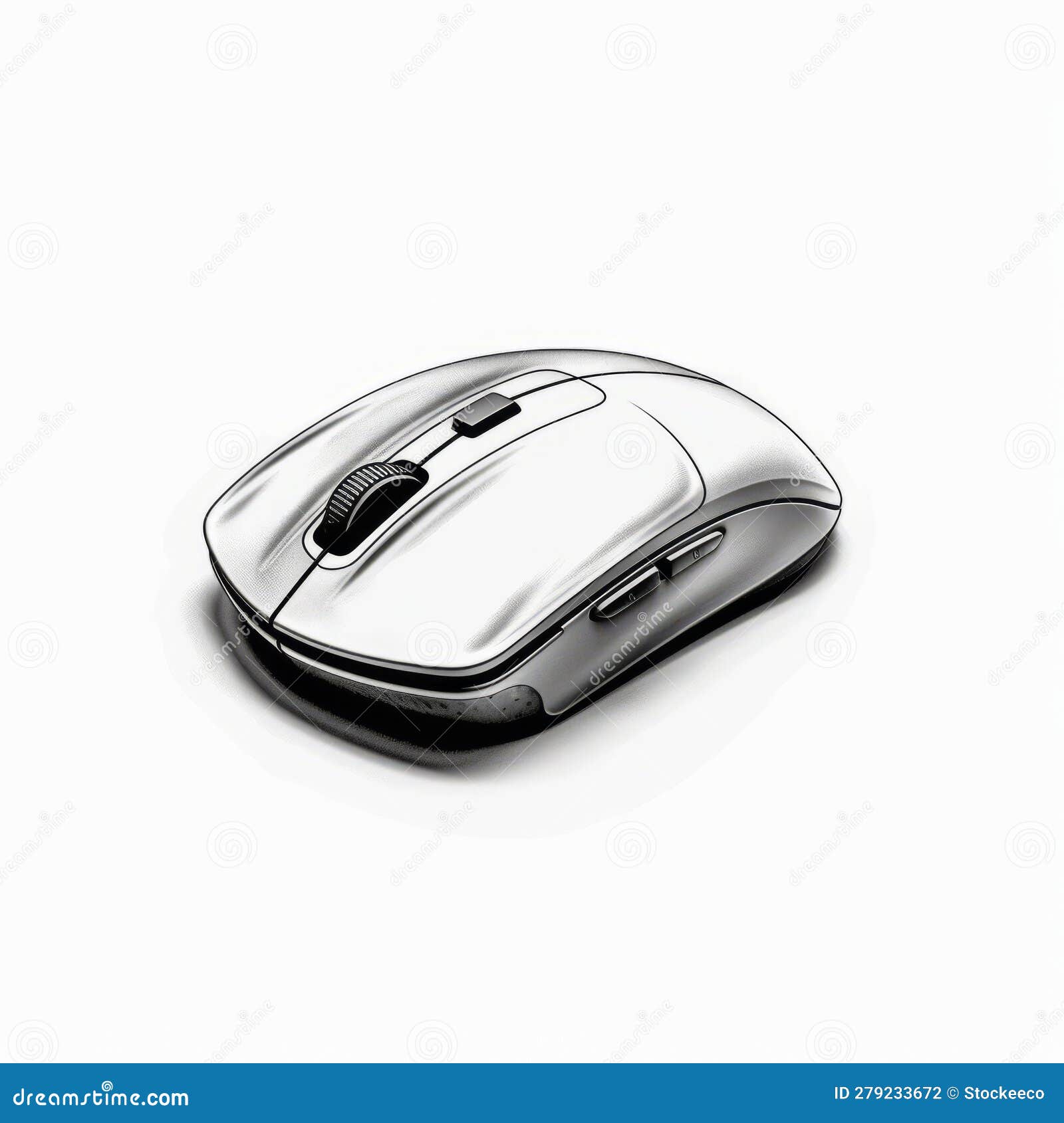 Minimalist Computer Mouse Illustration Stock Illustration ...