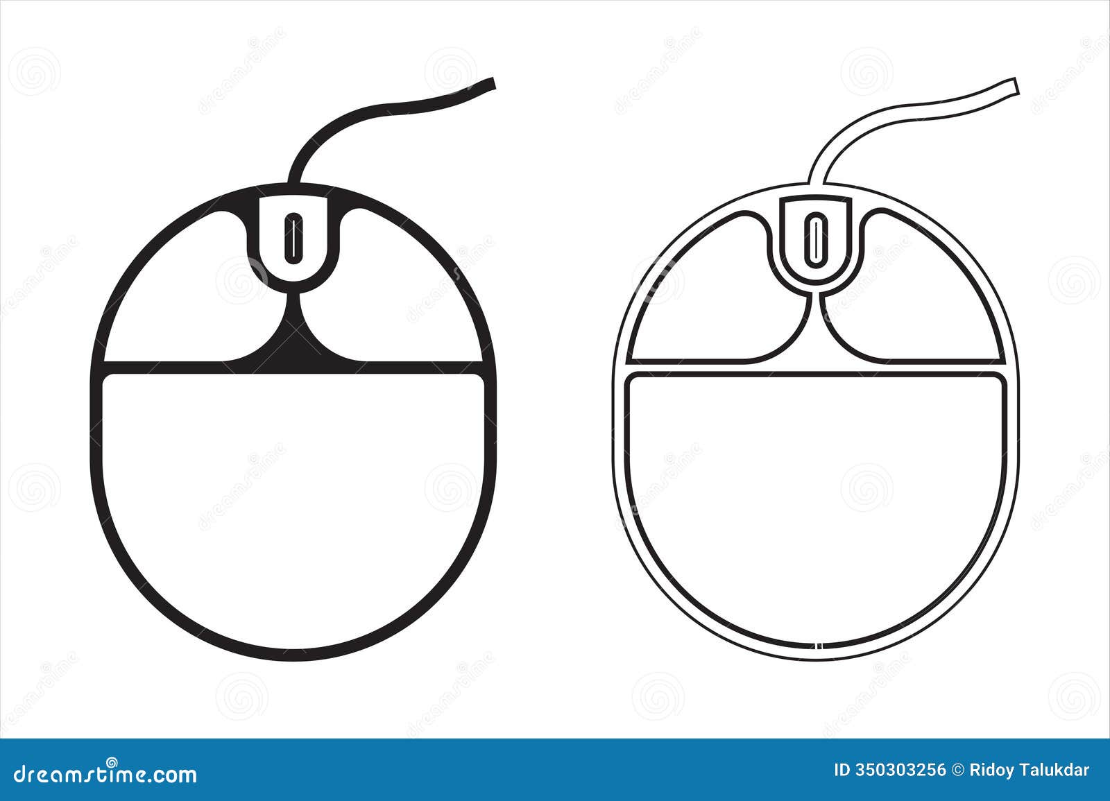 Mouse Outline Sketch Vector. Mousy Silhouette | CartoonDealer.com ...