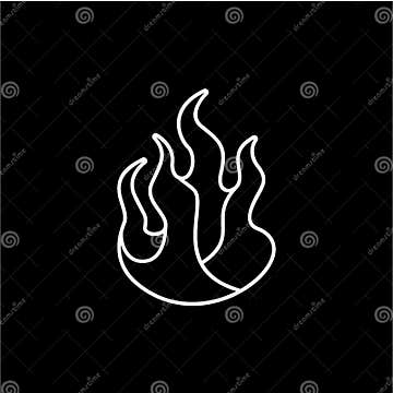 Minimalist Concept for Fire Vector Illustration, Flame Vector, Fire ...