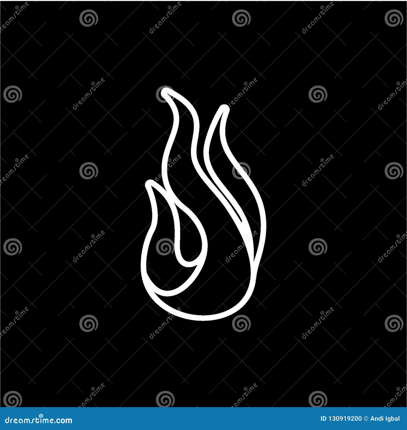 Minimalist Concept for Fire Vector Illustration, Flame Vector, Fire ...