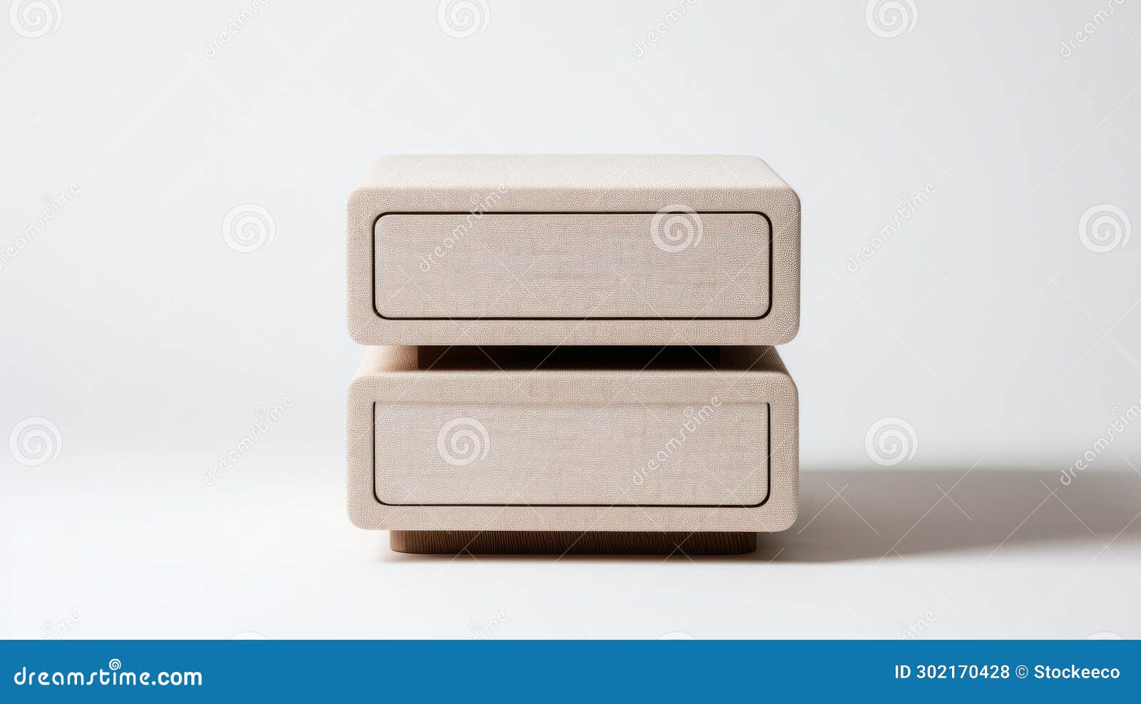 Minimalist Conceptualism: Two Wooden Boxes in Light Beige Stock ...